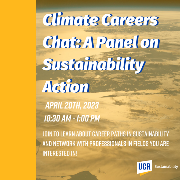 Climate Careers Chat | Office of Sustainability