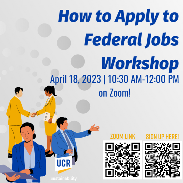 apply for federal jobs workshop | Office of Sustainability